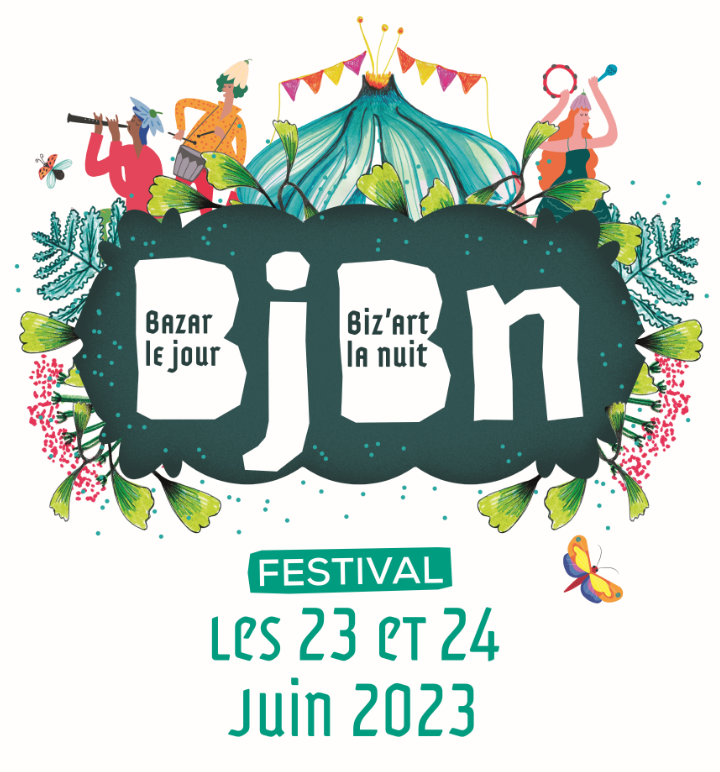logo BJBN 2023 | Bazar le jour, Biz'art la nuit